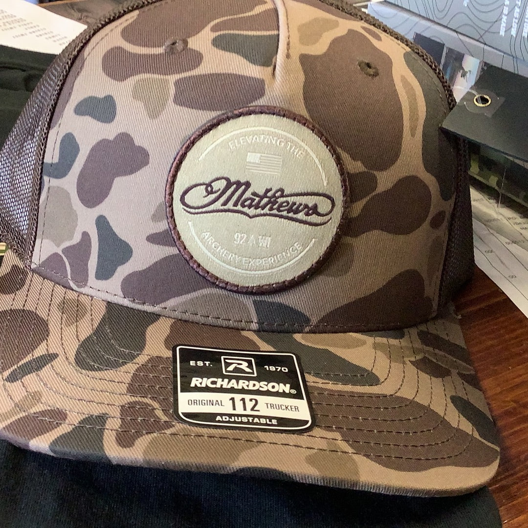 Mathews Low Lands Cap - Dark Duck Camo – Buckeye Archery Supply